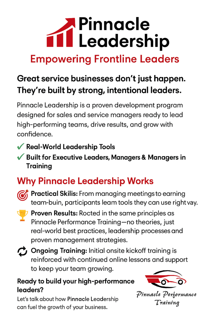Pinnacle Leadership - Pinnacle Performance Training